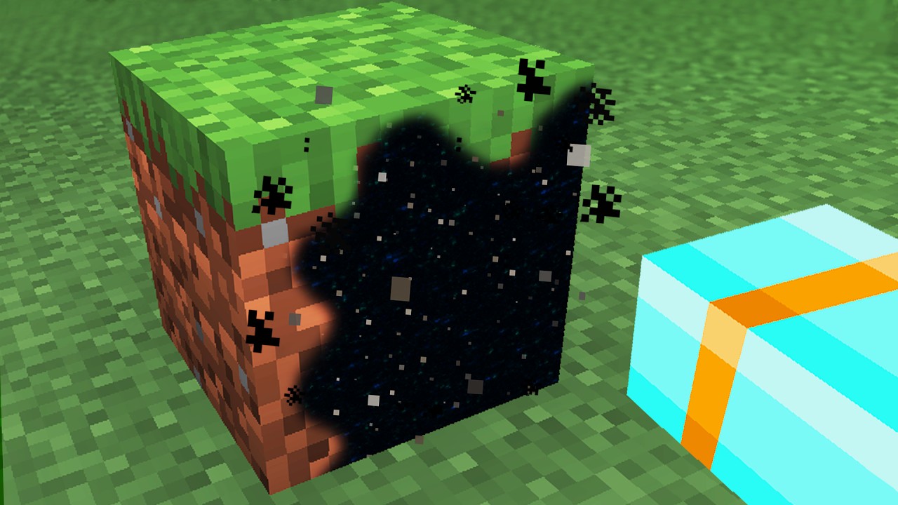 Turning every object I touch into the dark Minecraft void
