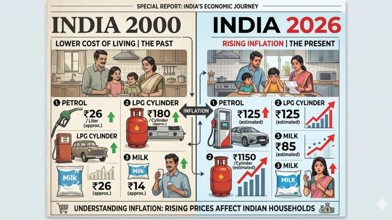2000 vs 2026: How the cost of essentials in India has changed