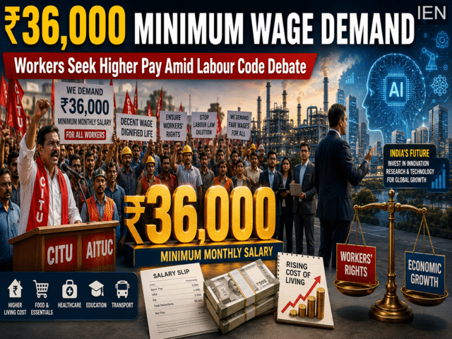 Labour unions push for ₹36,000 minimum monthly wage amid debate over ...