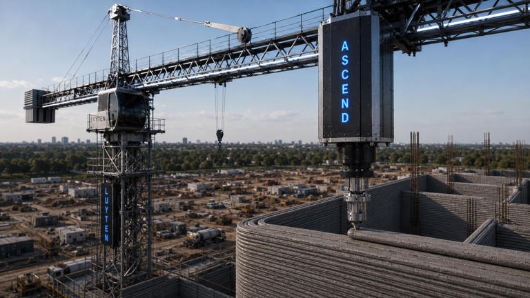 World’s first tower crane 3D printer can build concrete high-rise up to ...
