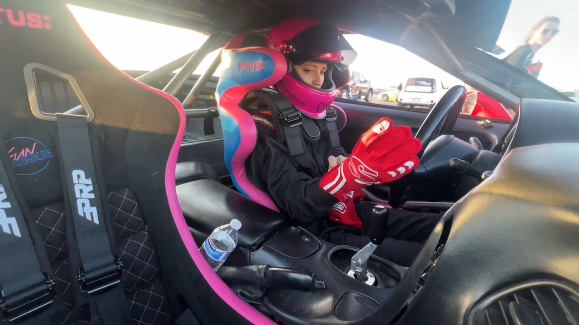 Debuting in a Drift Competition at Holley LS Fest West