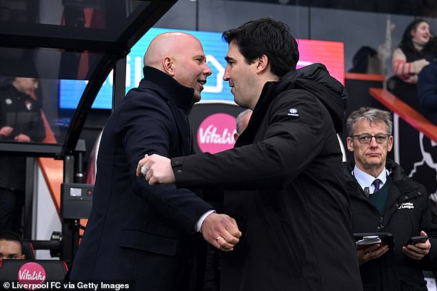 Grinning Andoni Iraola leaves Liverpool's training ground after ...