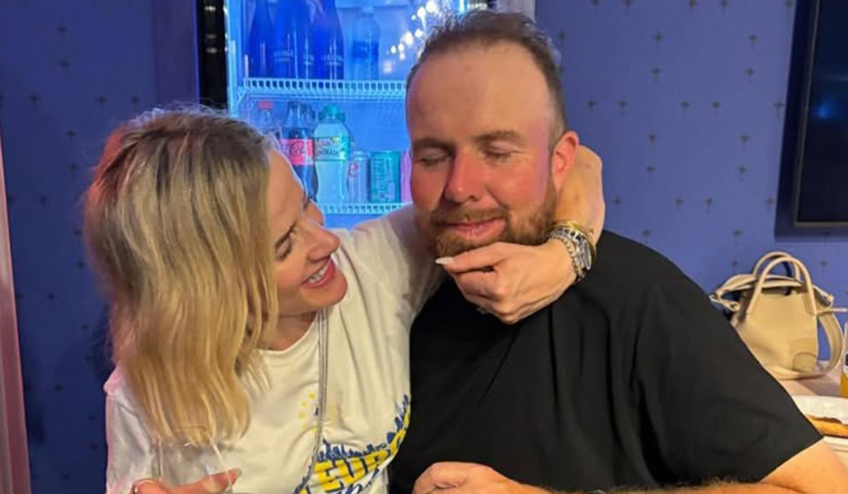 Hiss-terical! Wendy gives Shane Lowry the fright of his life in gas prank