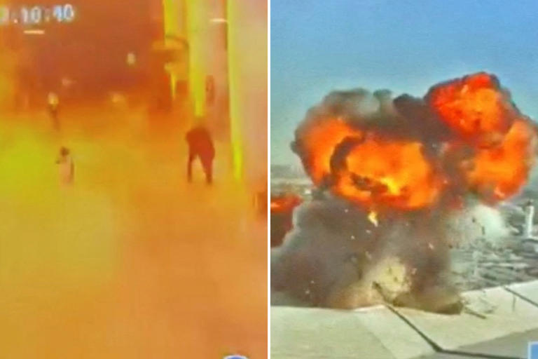 Dramatic footage shows Iranian drone’s deadly strike on Kuwait airport ...