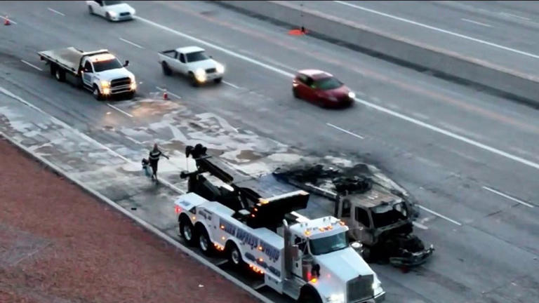Tow truck driver killed in fiery crash on Loop 101