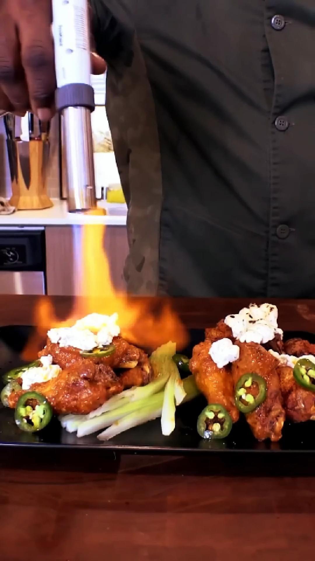 Chef Rush's fiery inferno wings!