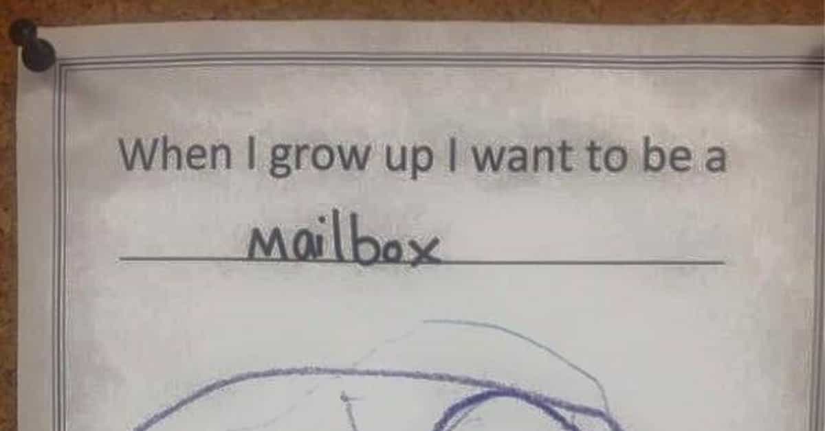 Kids who answered the "When I grow up" prompt perfectly