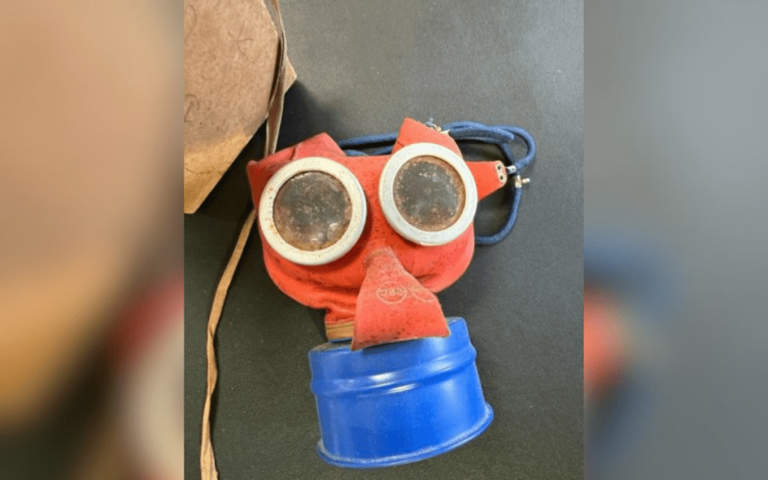 Rare World War II 'Mickey Mouse' child's gas mask discovered 80 years later