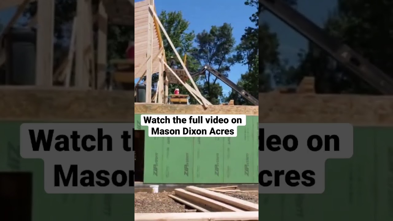 Frame a rafter roof system for a new home build