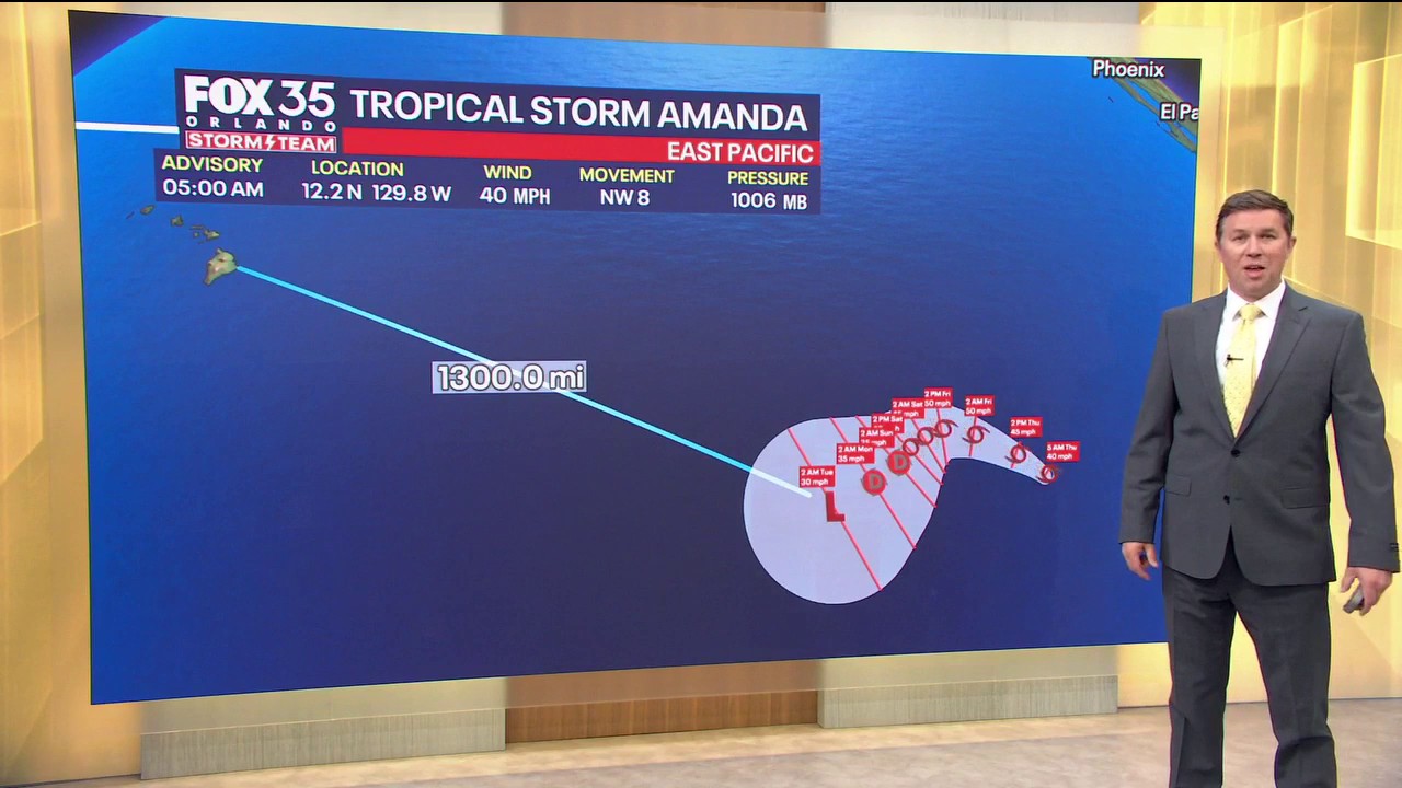 Tropics forecast: 1st storm - "Amanda" in the Pacific. Meteorologist ...