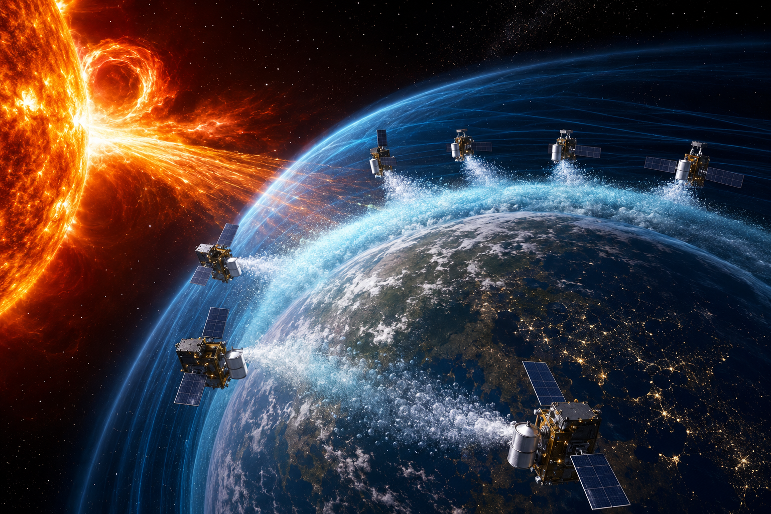 Six-satellite 'StormWall' could stop dangerous solar storms before they ...