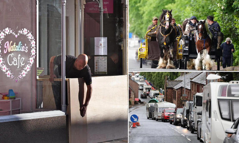 Businesses in Appleby board up as thousands of travellers arrive for ...