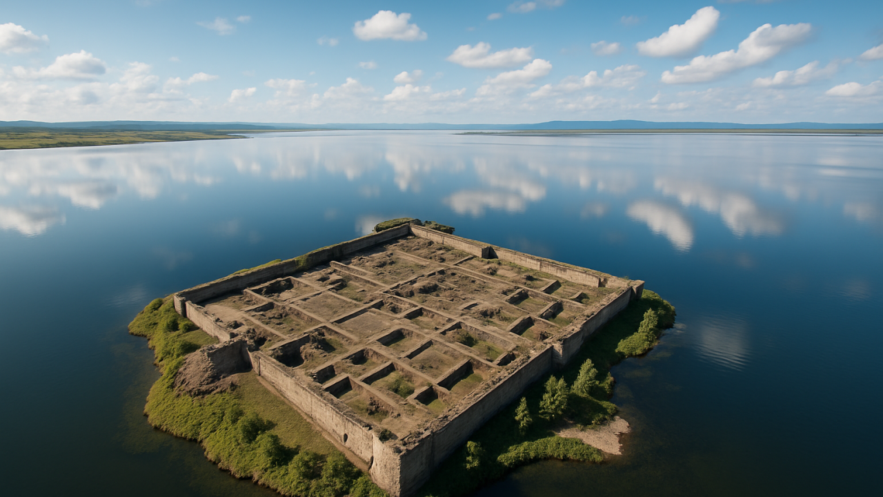 1,300-year-old island fortress nobody can explain
