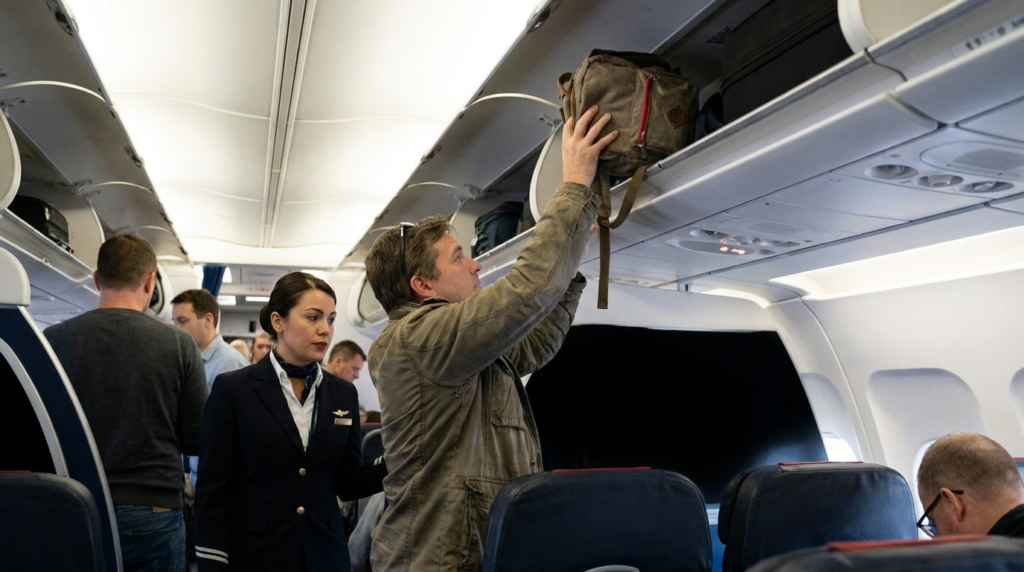 7 carry-on mistakes flight attendants quietly judge during boarding
