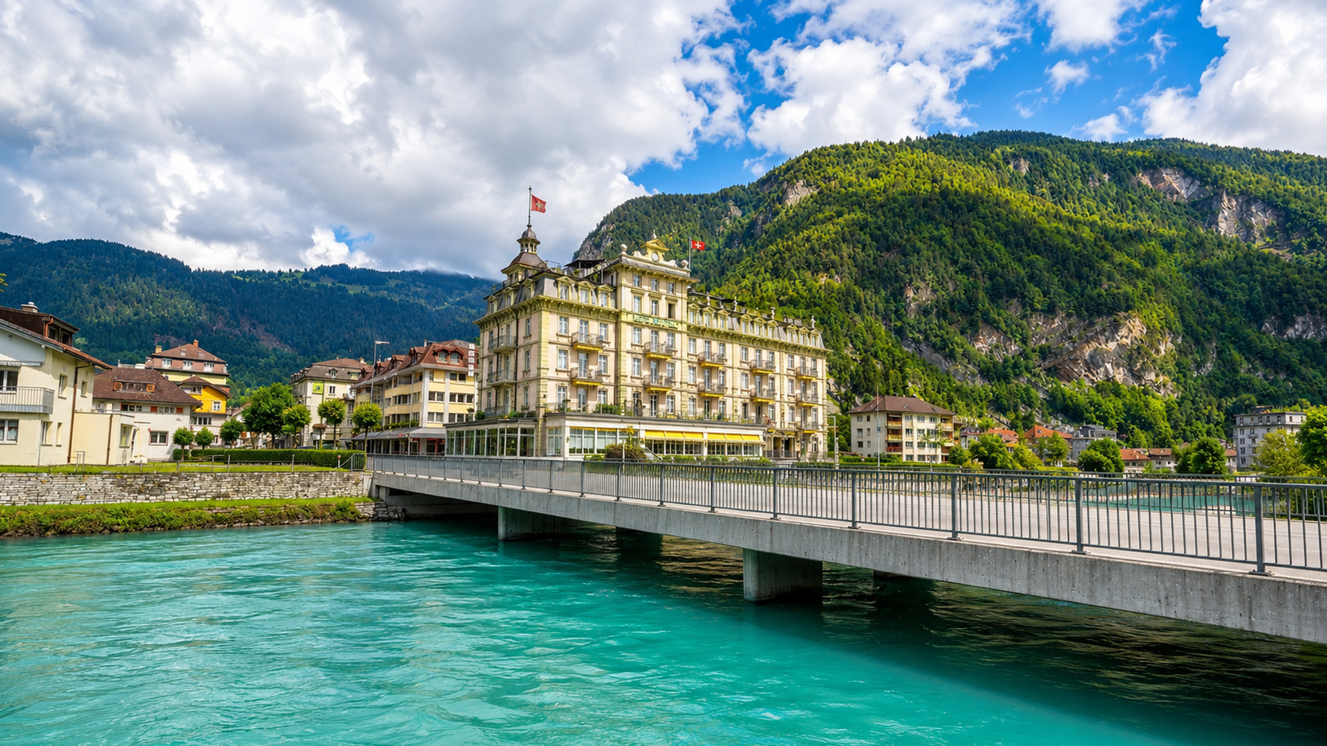 Interlaken Switzerland combines scenic lakes and alpine thrills (4K)
