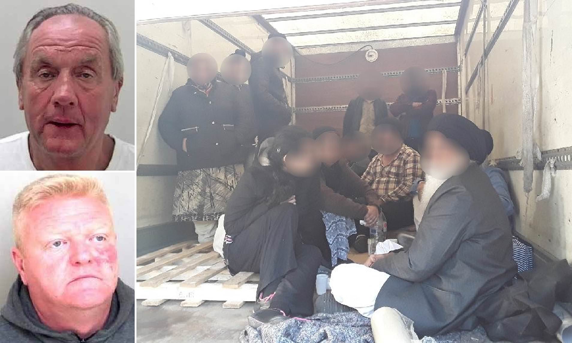 Moment police find Afghan migrants in lorry in people smuggling trip ...