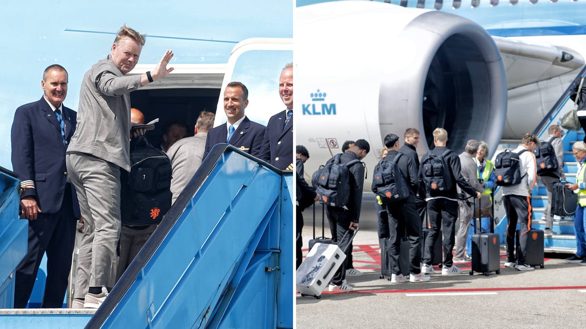 Oranje vertrekt naar WK met één laatste speler aan boord van vliegtuig
