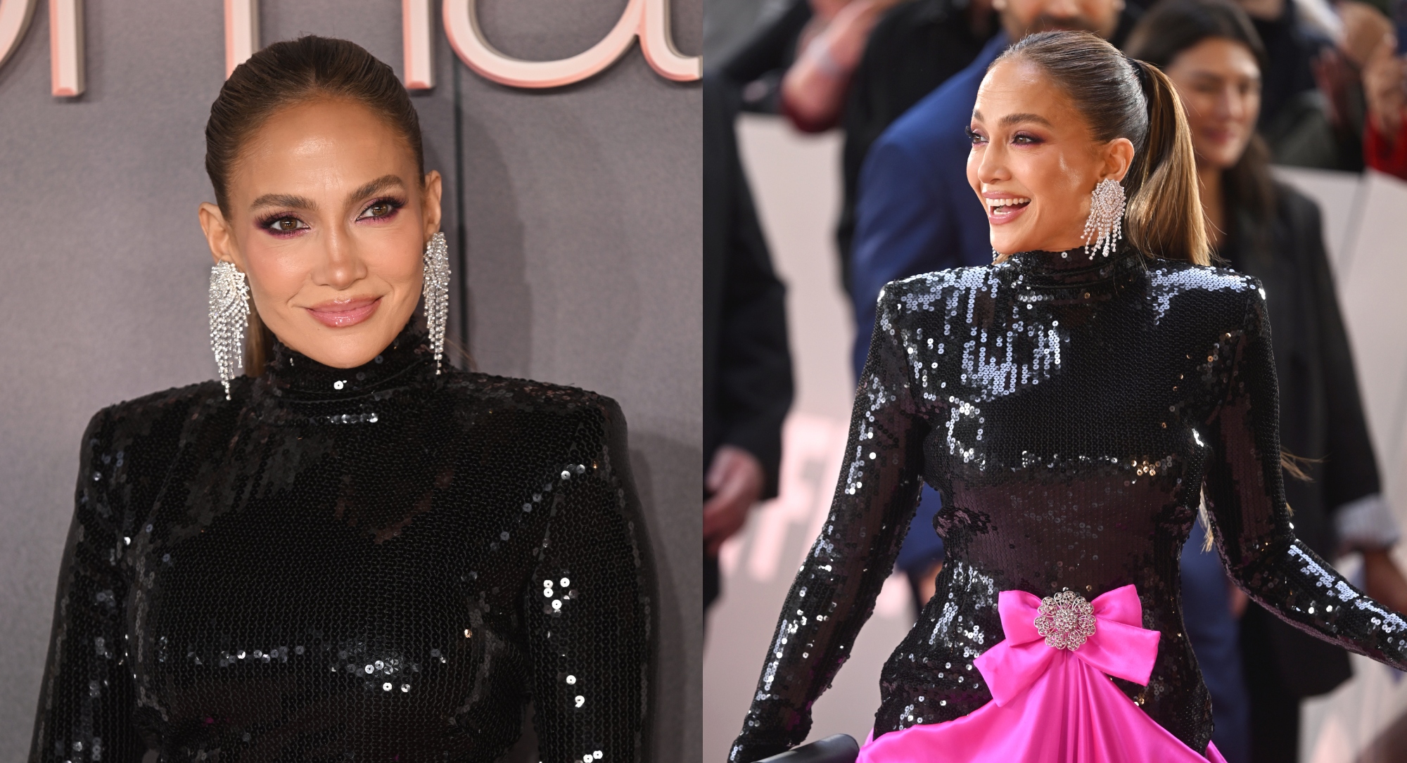Jennifer Lopez wears Richard Quinn to 'Office Romance' UK premiere