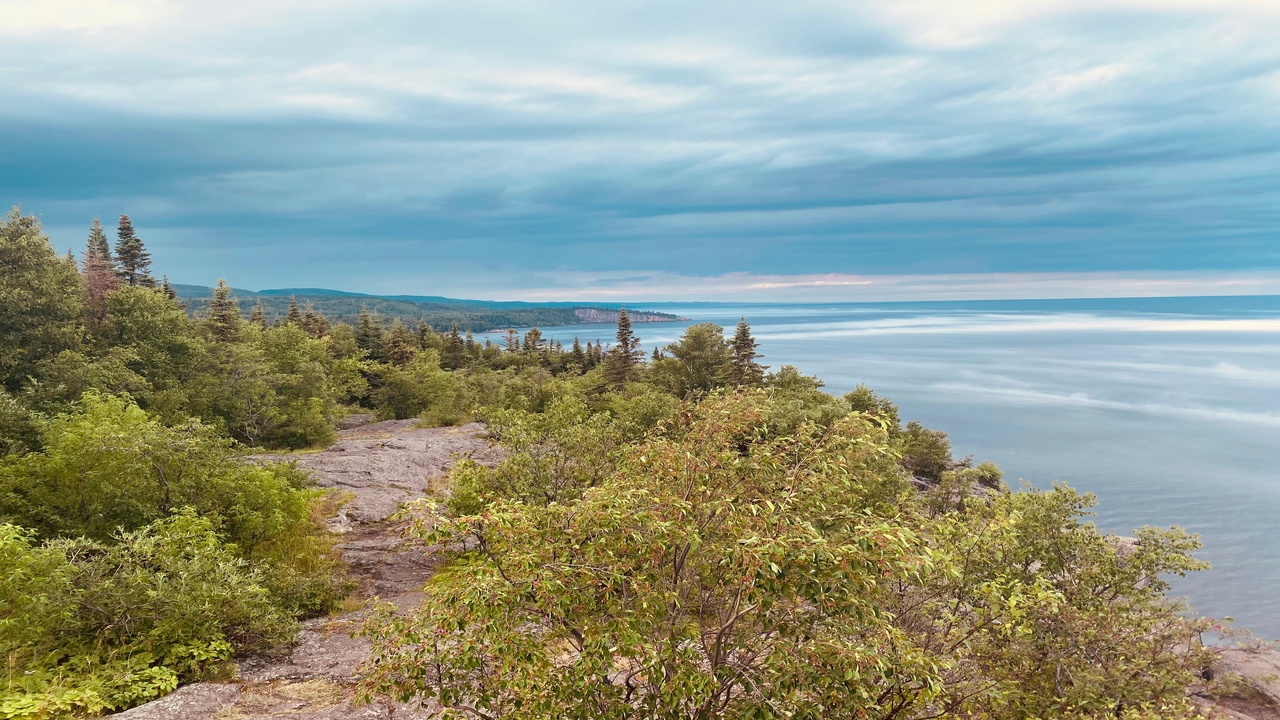 You can drive to the top of a billion-year-old cliff above Lake ...