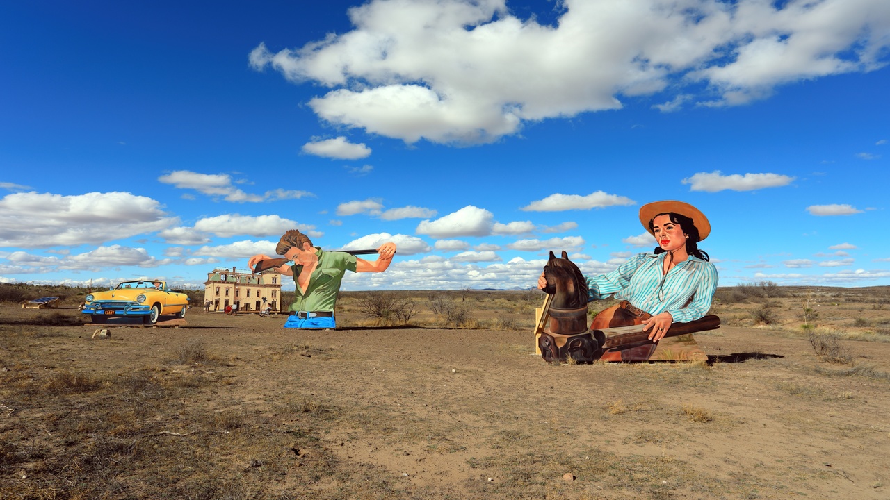 Why does this remote West Texas town of 1,800 people have a global art ...