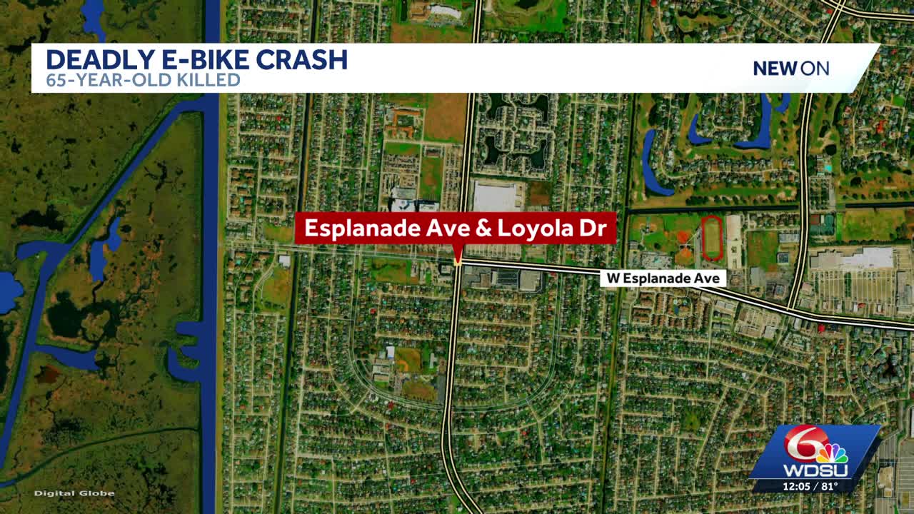 Bicyclist hit and killed in crash in Kenner
