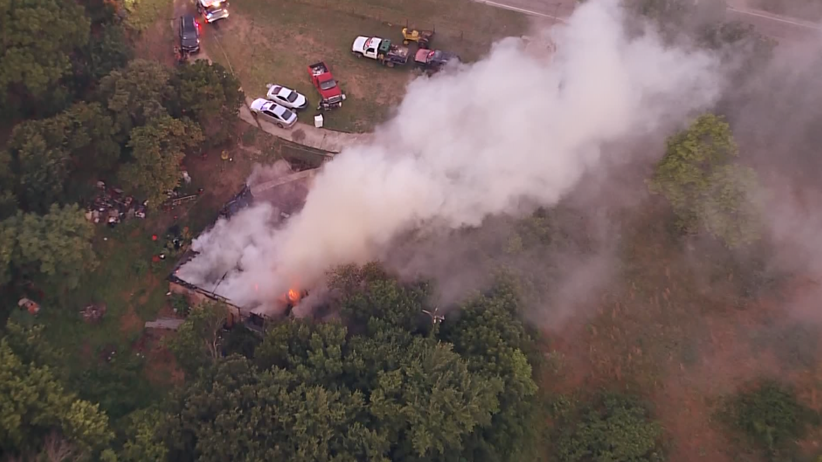Cause of fire under investigation after flames destroy Spencer home