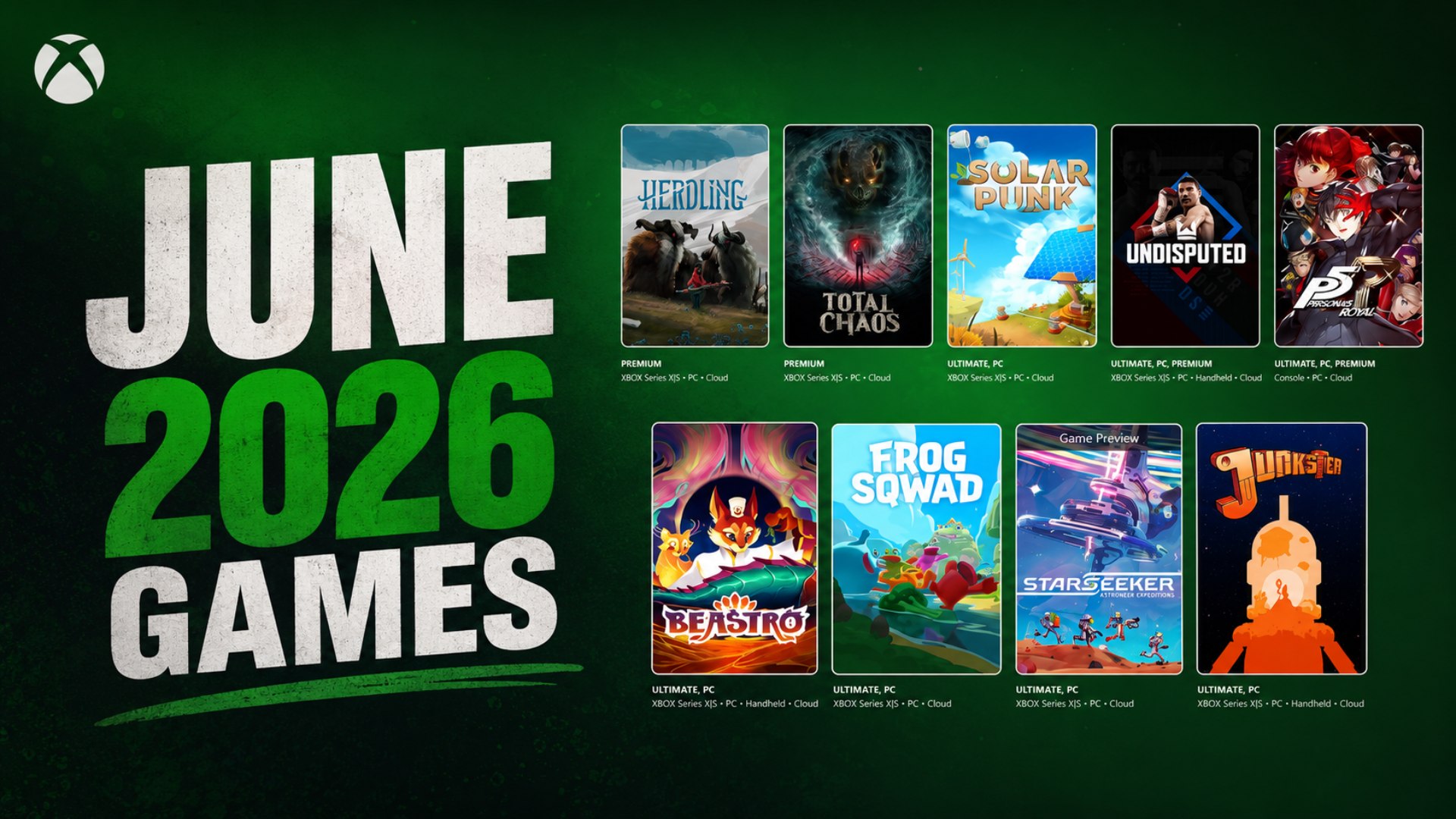 Xbox Game Pass June 2026: First wave of new games & removals detailed