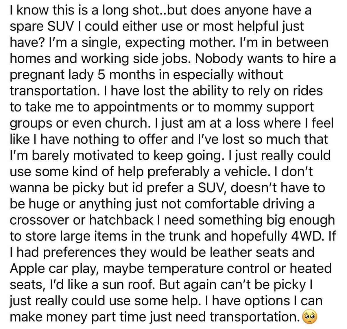 Choosing beggars with unrealistic demands