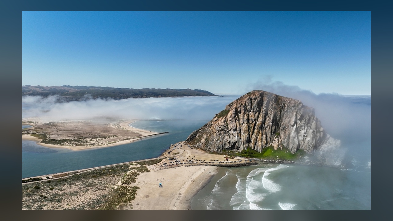 California’s last standing volcano rises 576 feet from the Pacific and ...