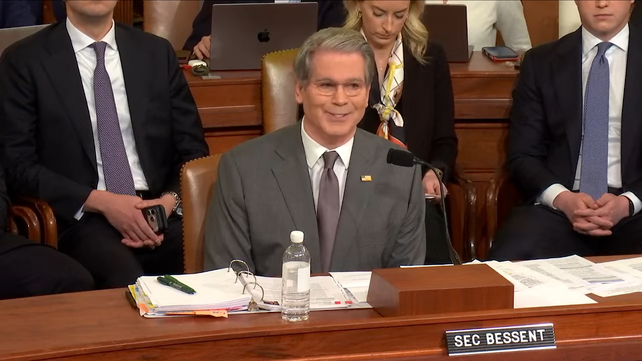 'We always follow the law': Smirking Scott Bessent openly dodges ...