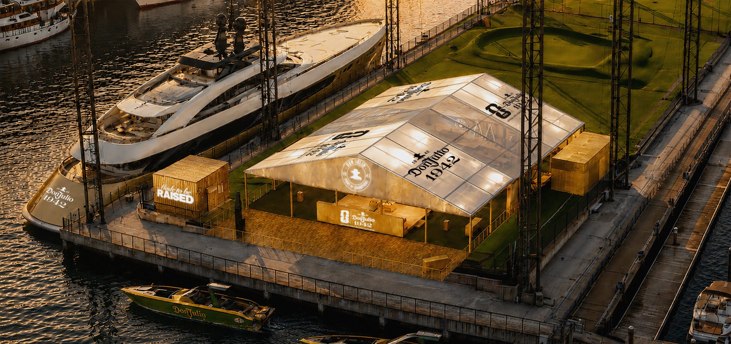 Don Julio will dock a 200-foot megayacht off the coast of Manhattan for ...