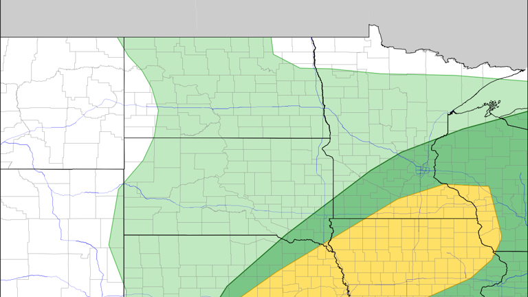 Where severe storms could strike in Minnesota on Thursday and Friday