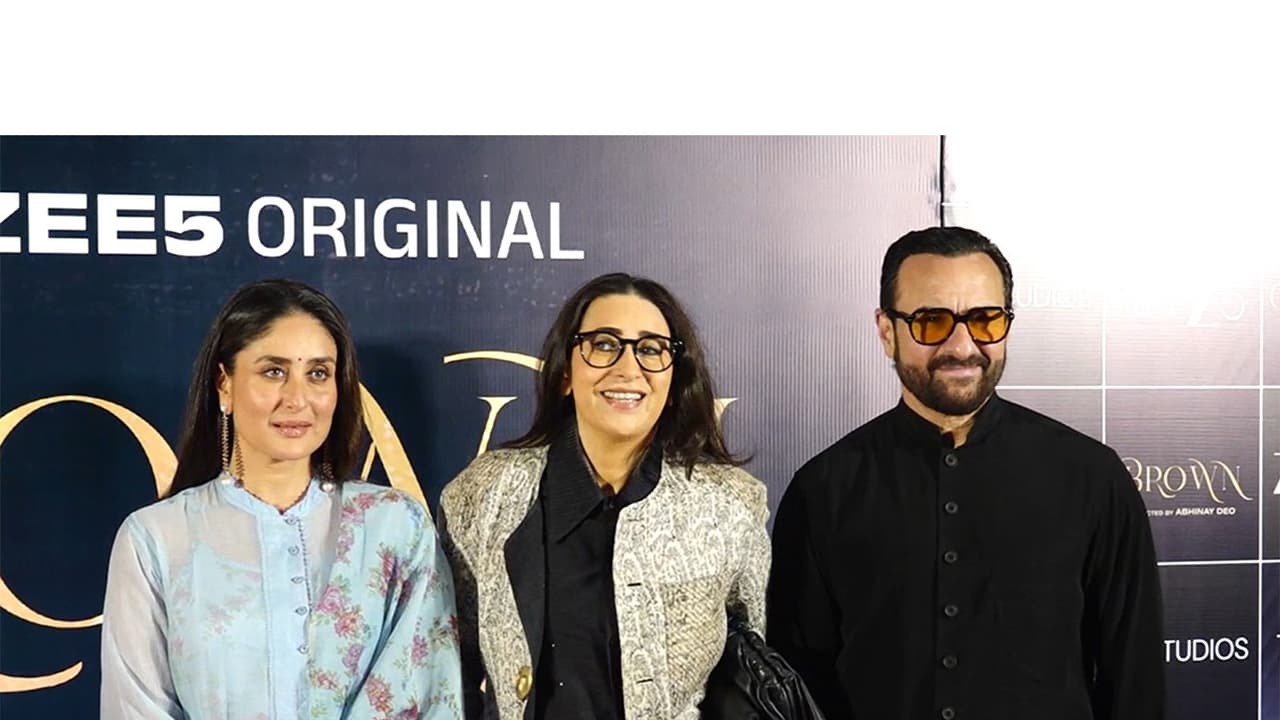 Kareena Kapoor, Saif Ali Khan stun at Karisma's 'Brown' screening
