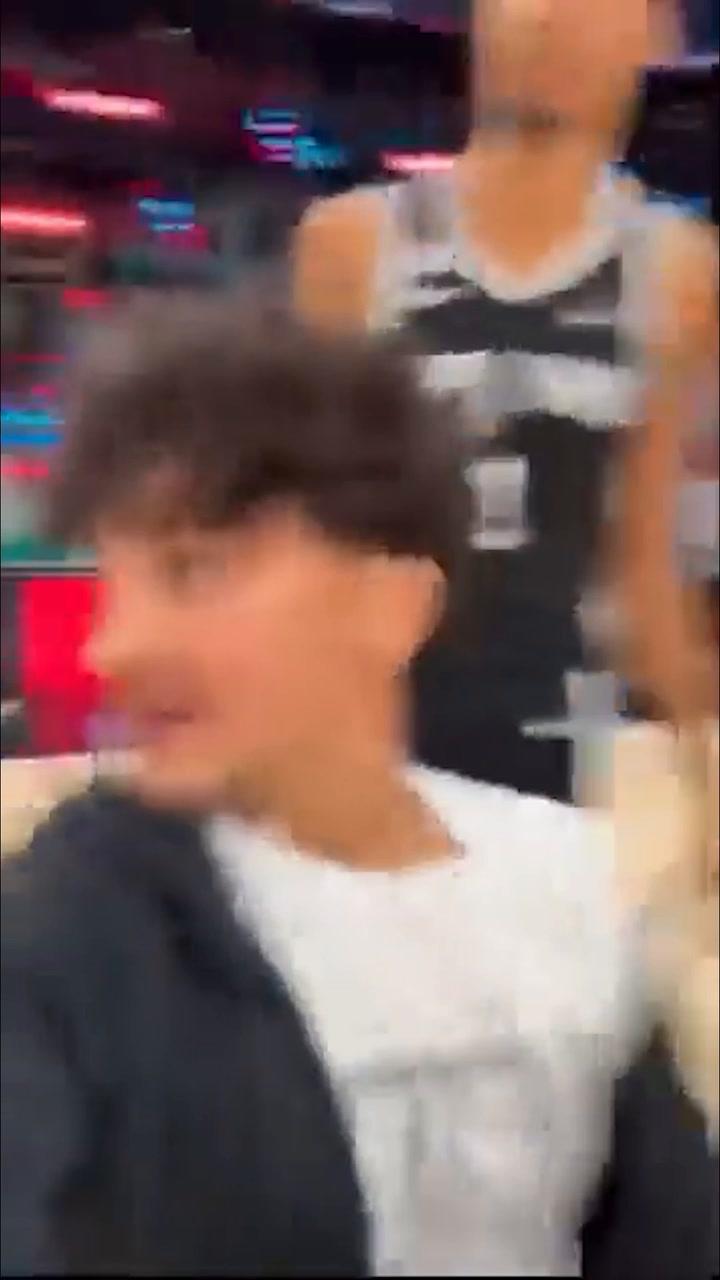 POV of fan who ran on court in NBA Finals game 1