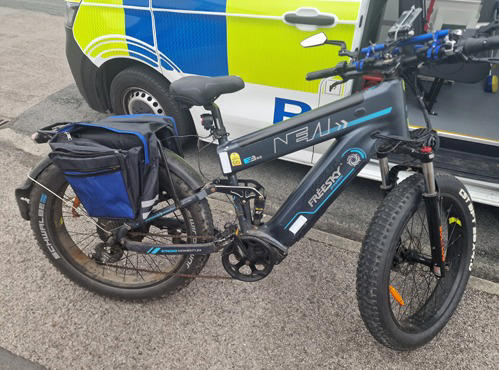 Illegal e-bike seized after disqualified rider caught speeding