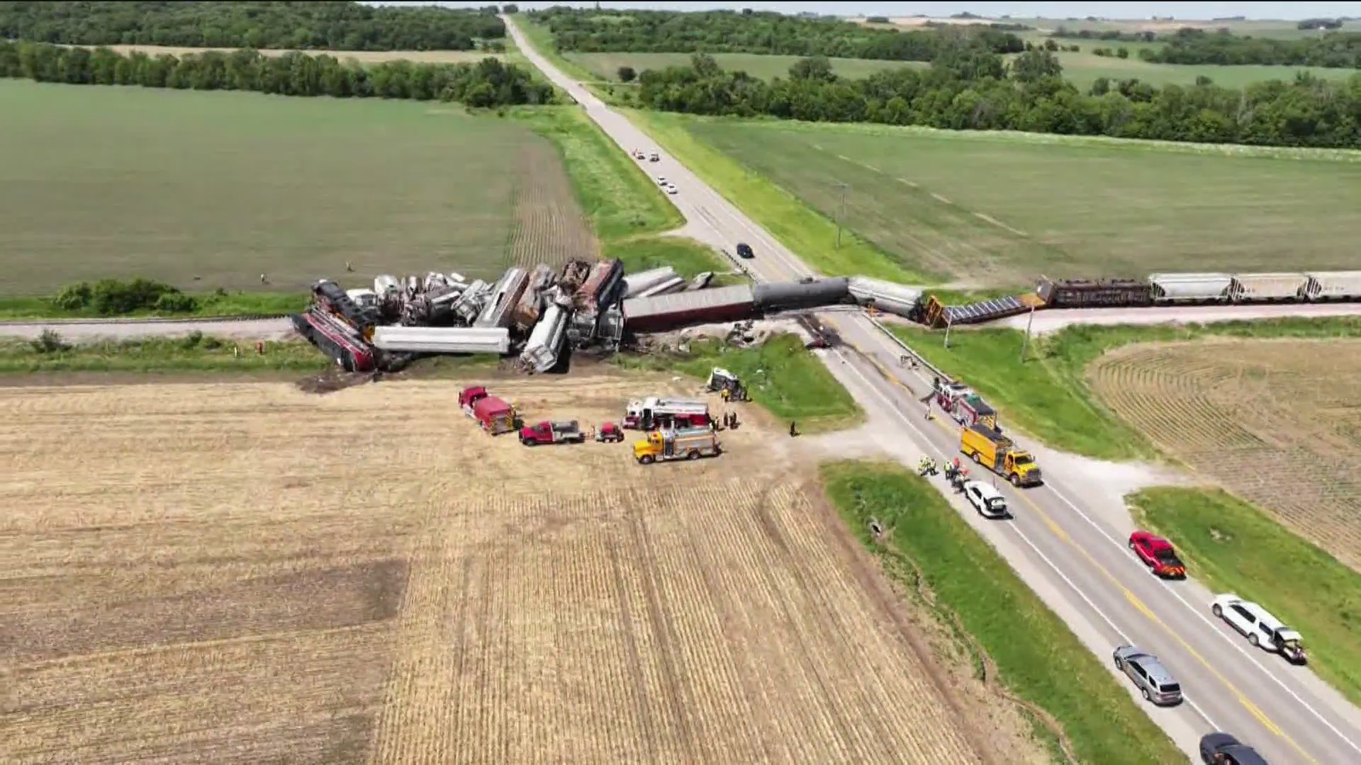 Teen identified as victim in crash with train and semi in Poweshiek County