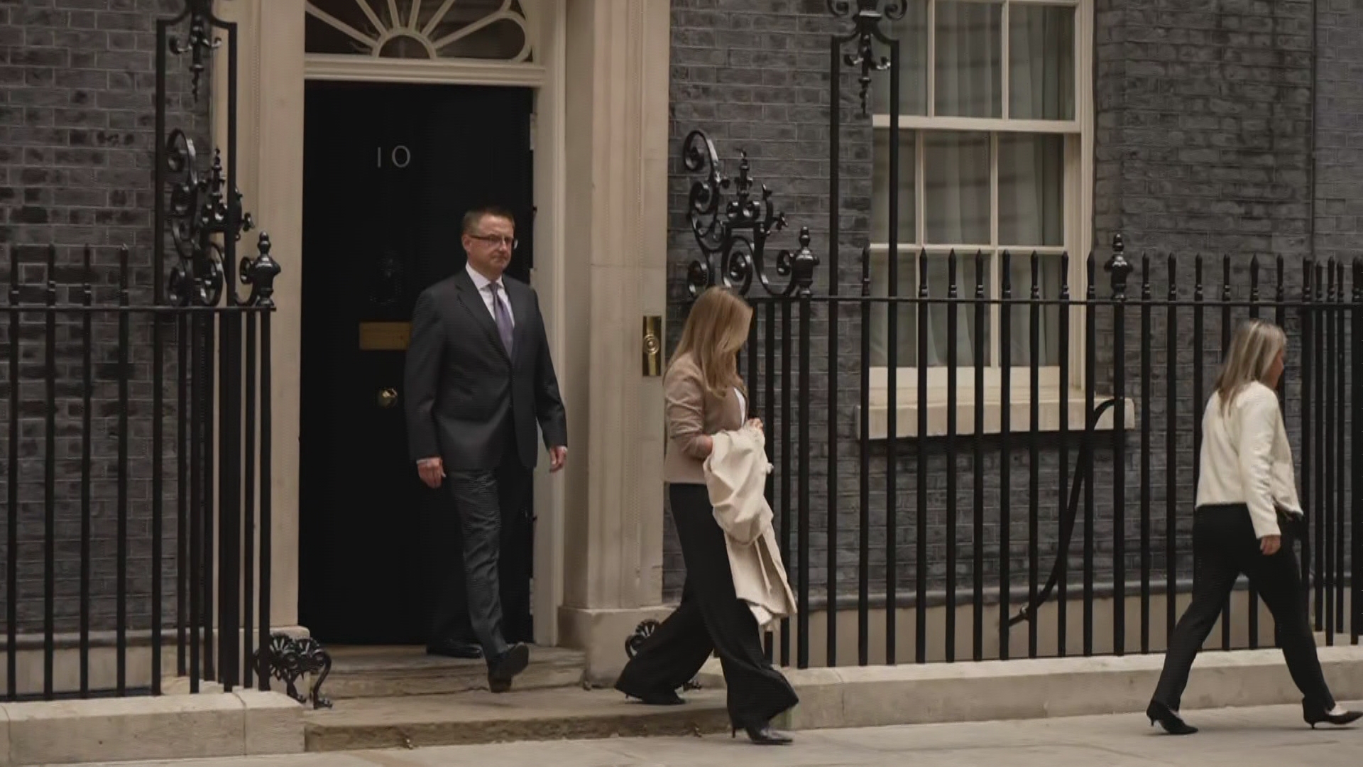 Henry Nowak's father leaves Downing Street