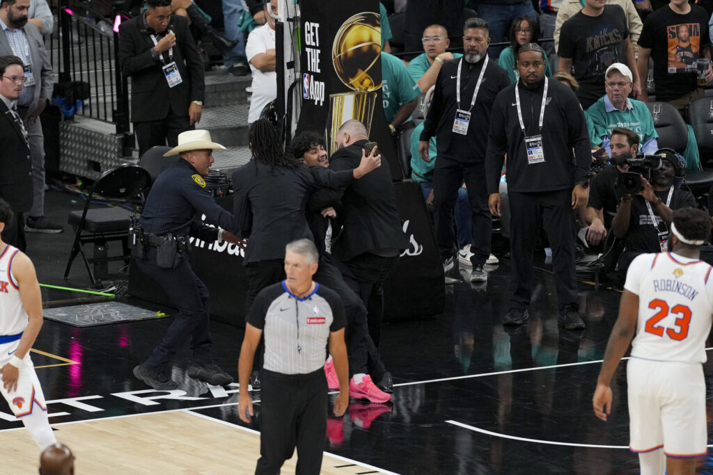 NBA fans who ran onto the court in Game 1 of finals receive harsh ...