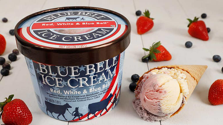 Blue Bell's red, white & blue bell ice cream returns for America's ...