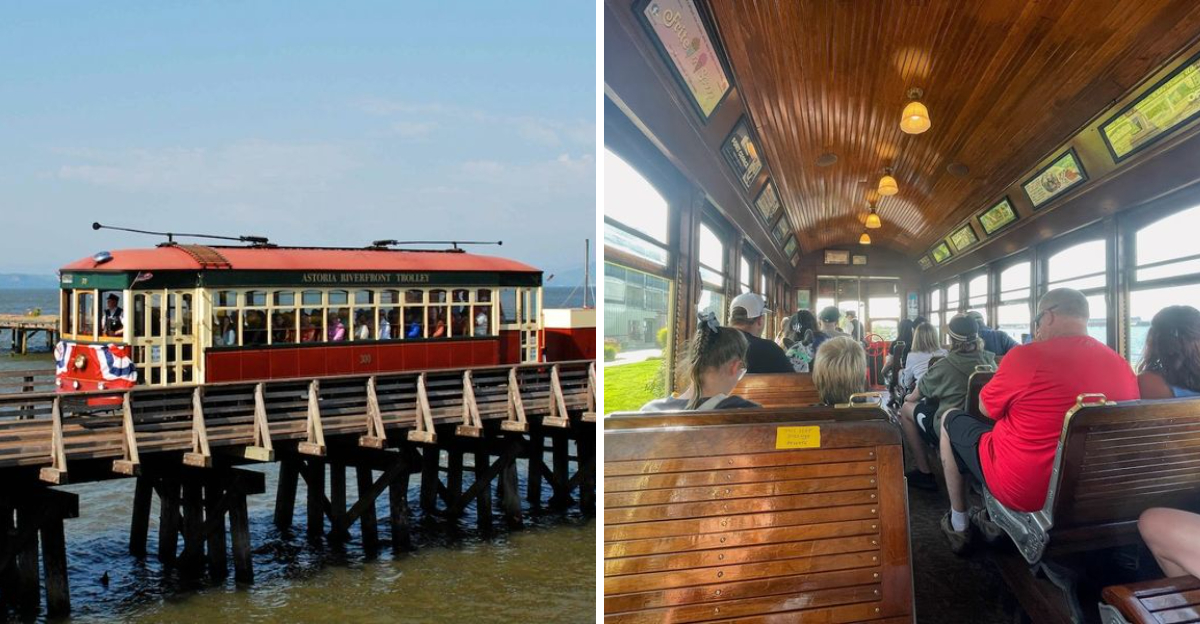 A beautifully restored 1913 heritage streetcar offers scenic narrated ...