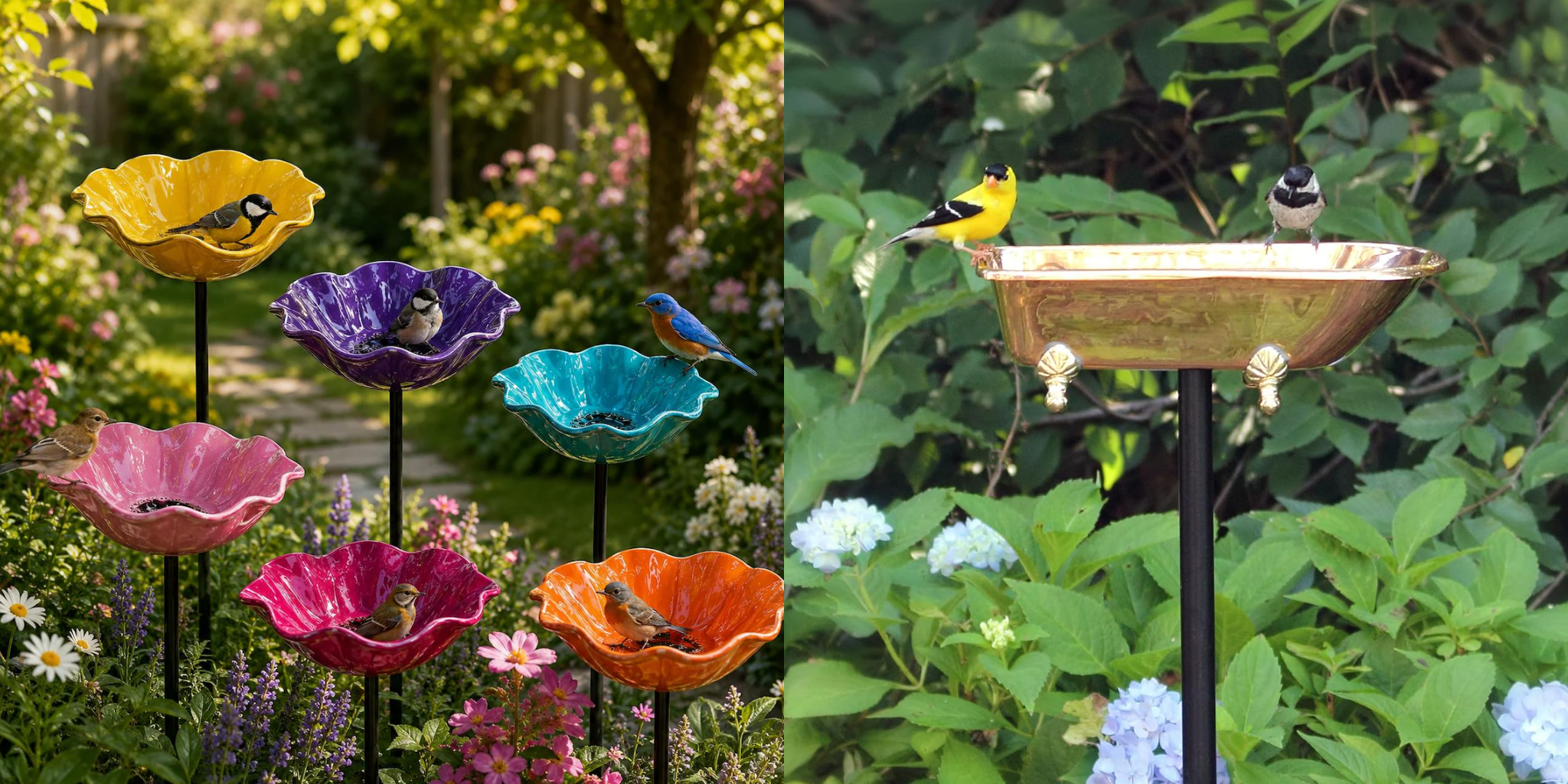 11 charming bird baths that look straight out of a storybook