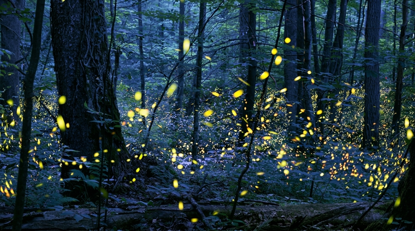 Fireflies are lighting up the night sky in unusual numbers this summer ...