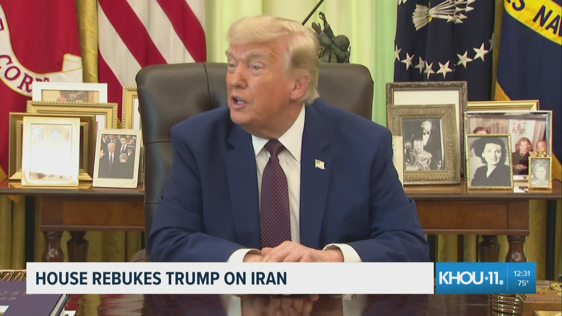 House rebukes President Trump over war with Iran