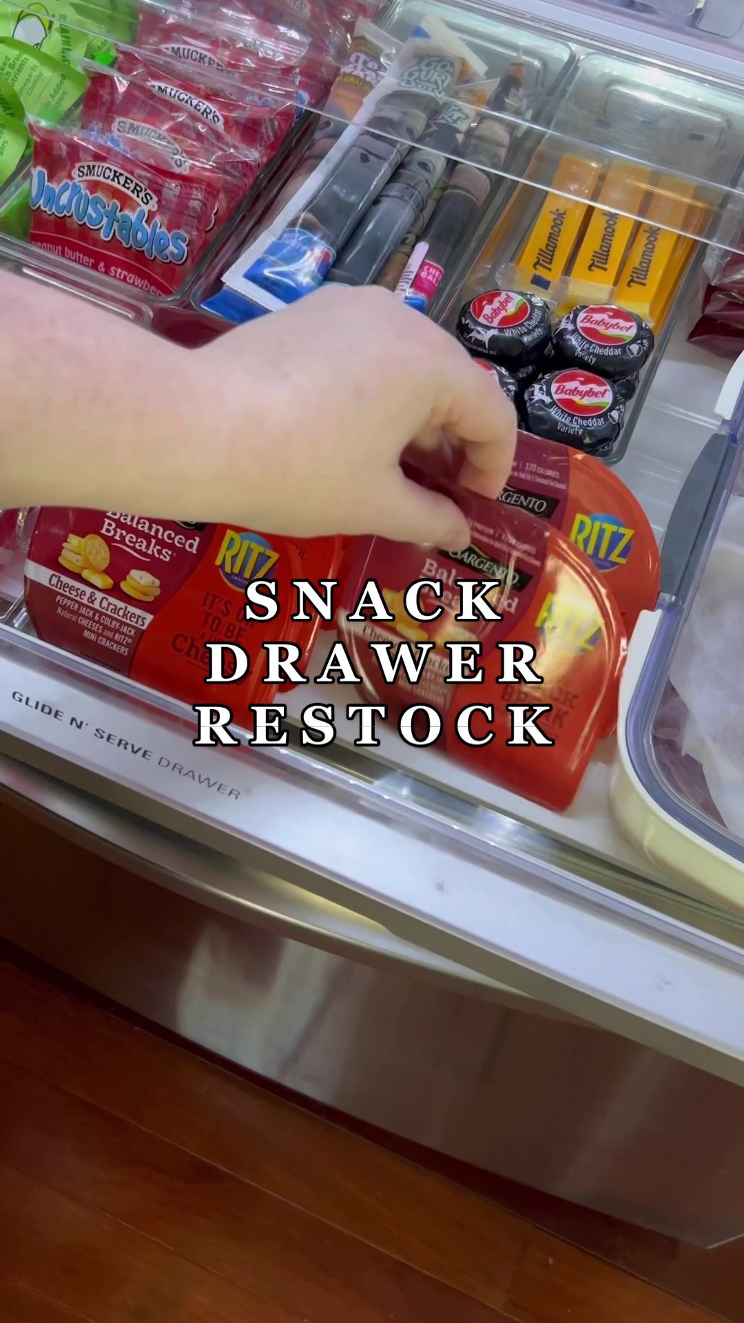 Snack drawer restock ASMR: Satisfying organization