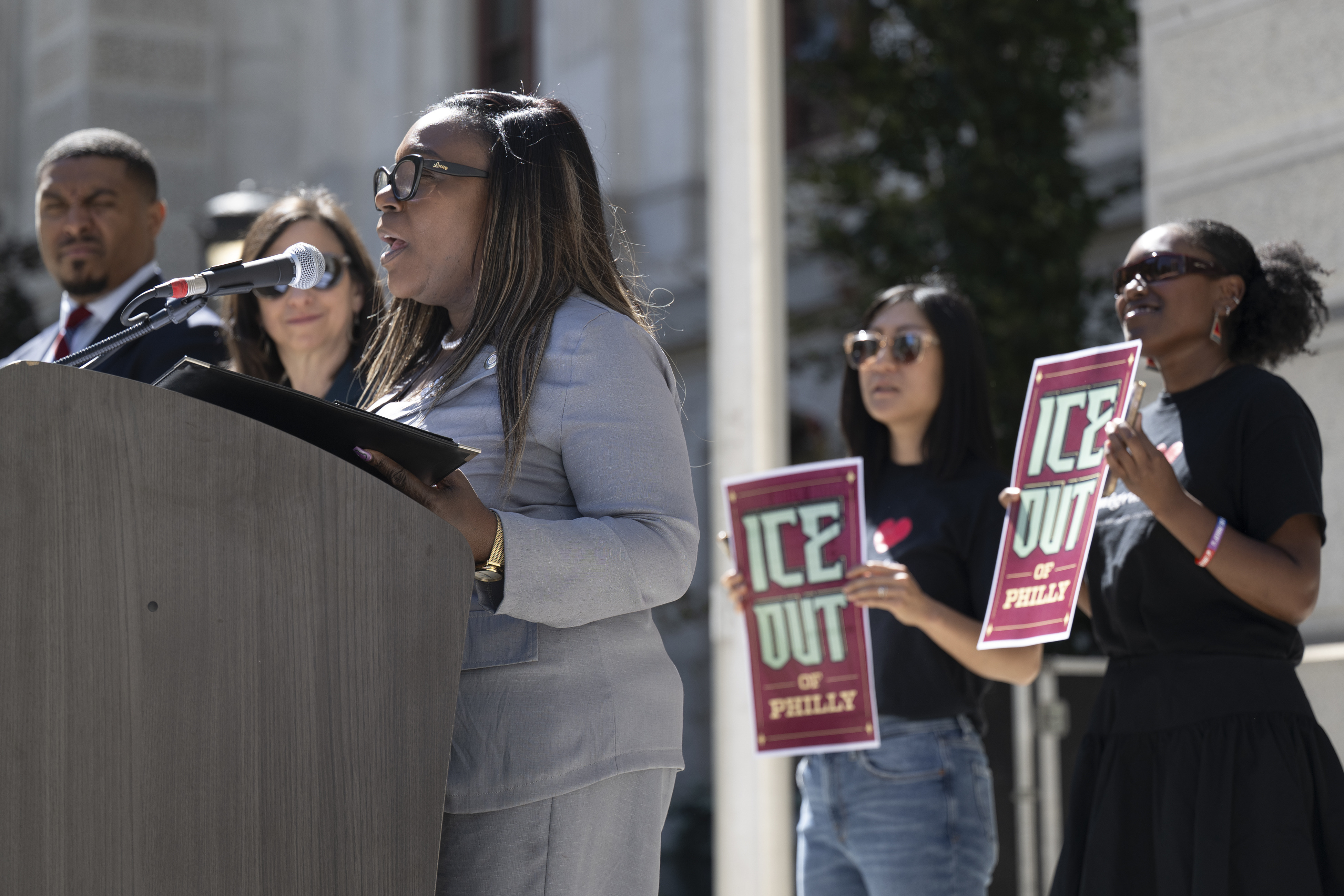 Councilmembers Kendra Brooks, Rue Landau, and Nicolas O’Rourke call on ...