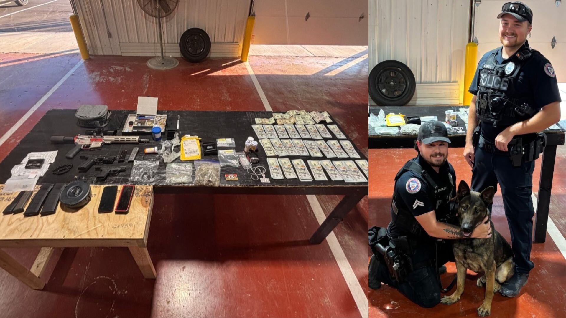 Guns, drugs and more than $23K in cash found after K9 alerted officers ...