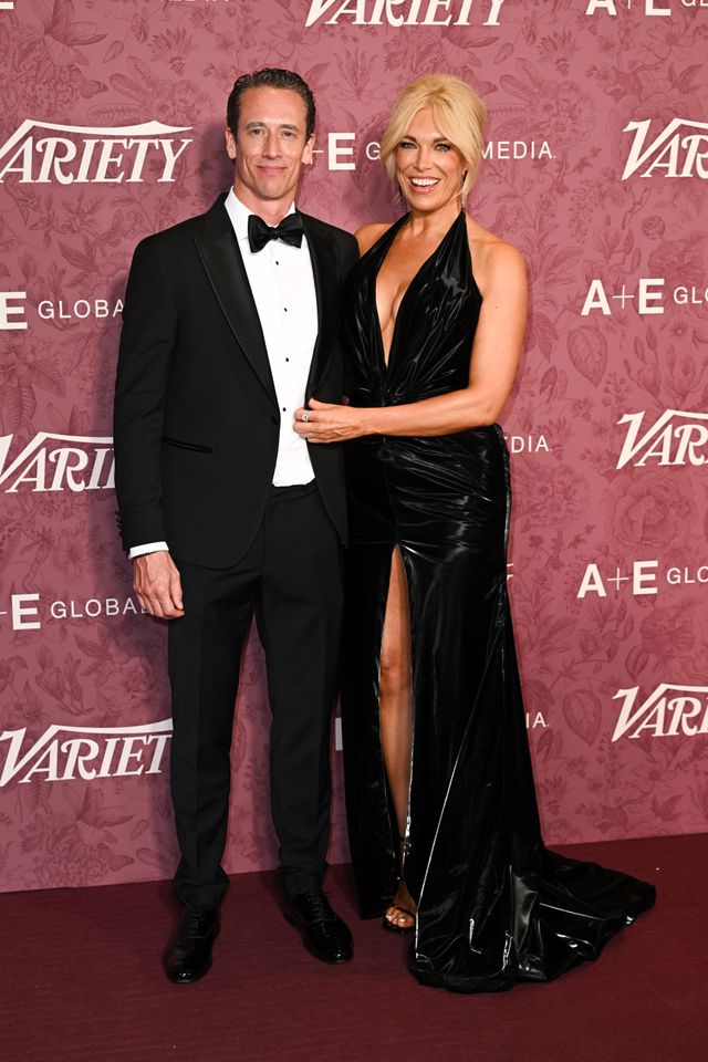 Hannah Waddingham makes stylish red carpet debut with spinal surgeon ...