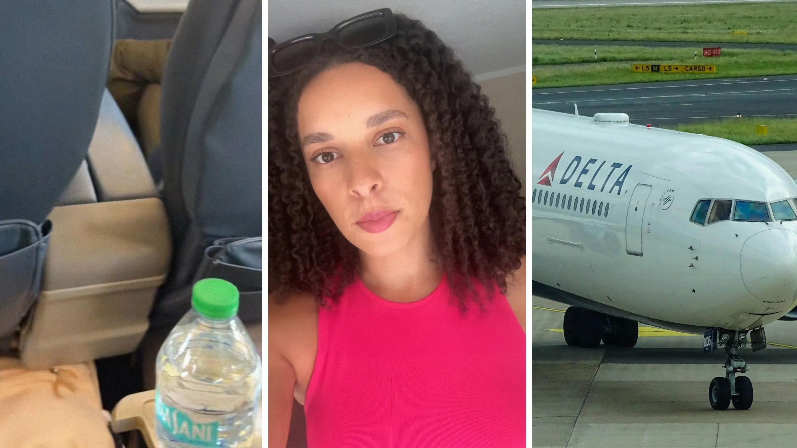 Woman flies first-class in Delta. Then she sees her seat is missing a ...