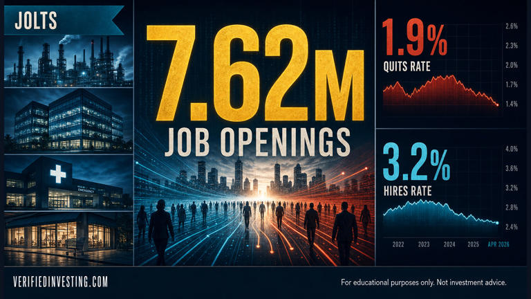 JOLTS April 2026: Openings surge 731K - but the workers have already left