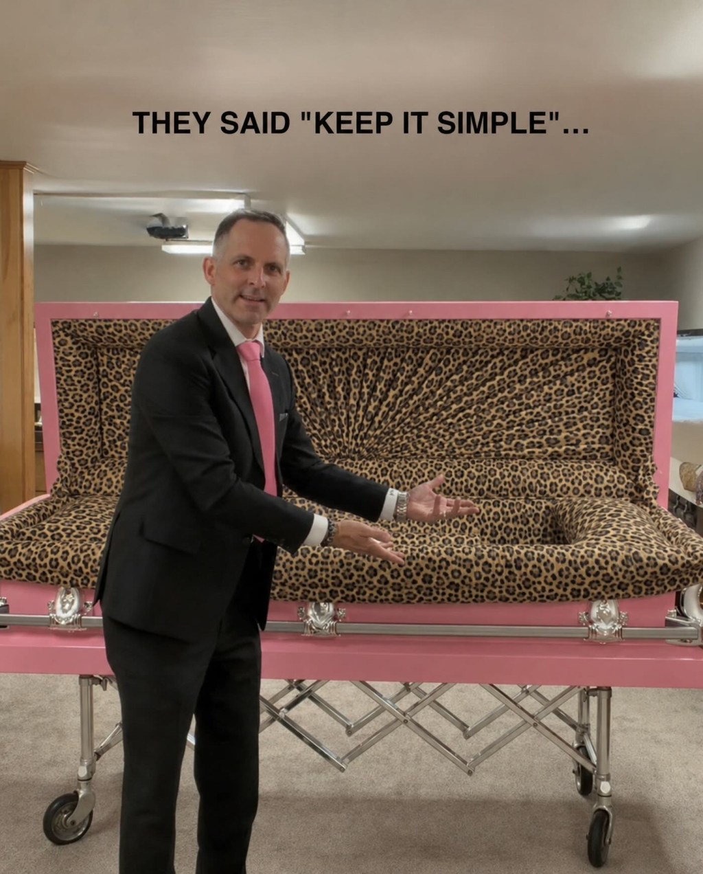 Meet the funeral director offering wild hot pink caskets and cheetah ...